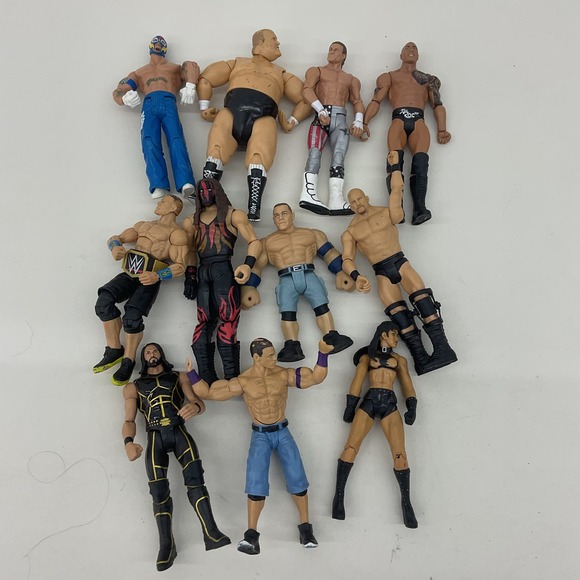 WWE | Toys | Mixed Wwf Wwe Wcw Wrestling Wrestler Action Figures Toys ...